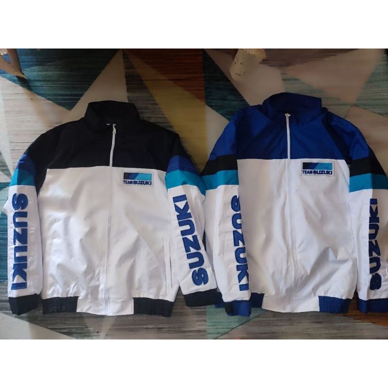 Jual JAKET TEAM SUZUKI BIRU PUTIH | Shopee Indonesia