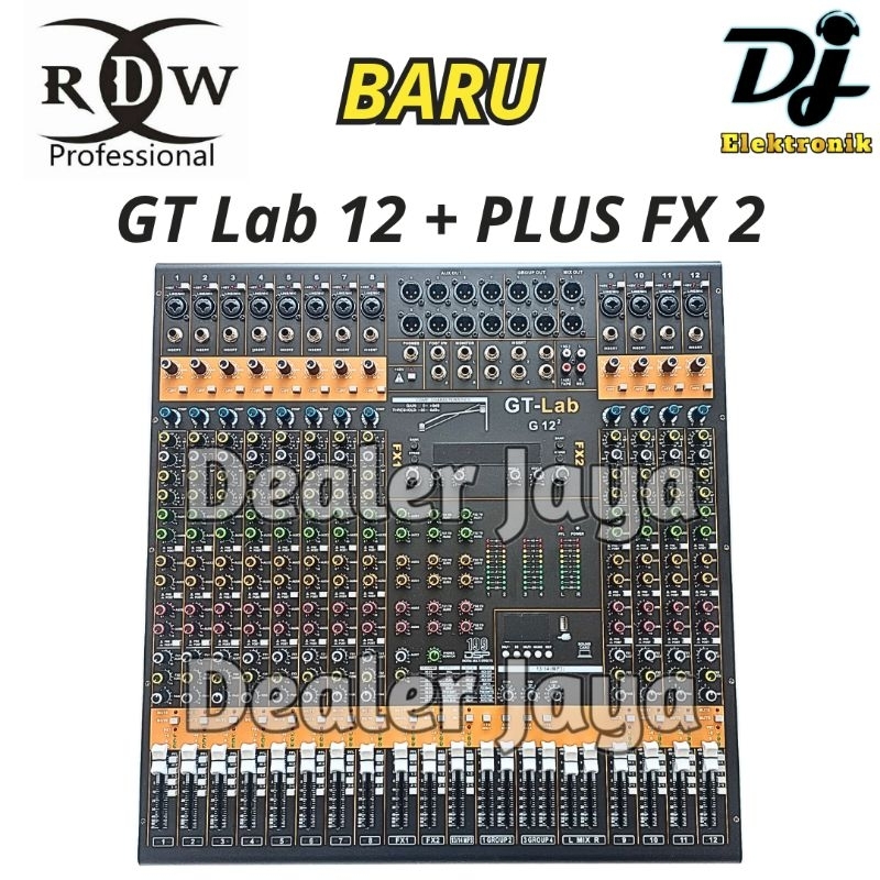 Jual Mixer Analog RDW GT Lab 12 / G12 / G 12 + KOMPRES PLUS FX 2 - 12 channel | Shopee Indonesia