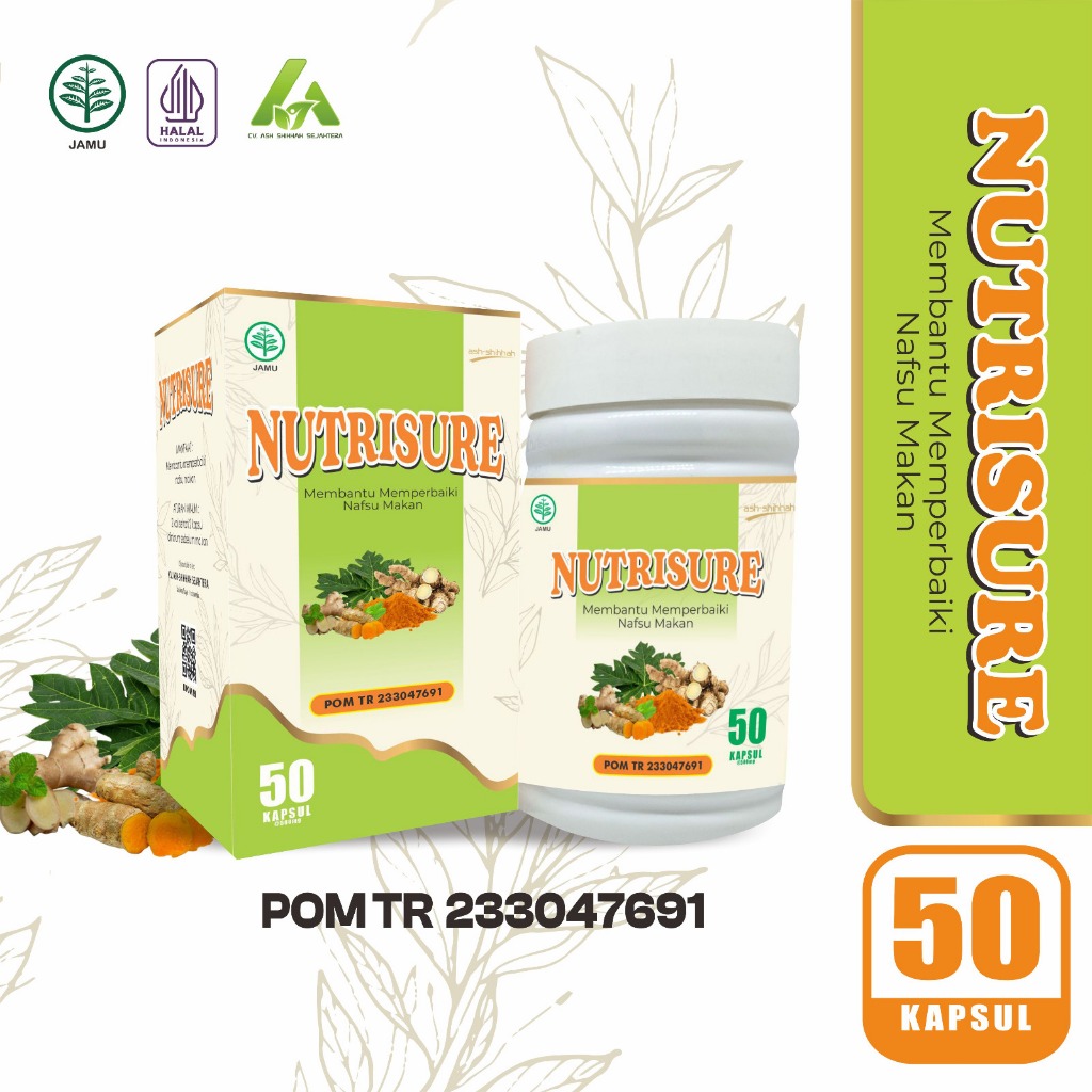 Jual Nutrisure Kapsul Nature Gemuk Badan BPOM Ash-Shihhah 50 Kapsul ...