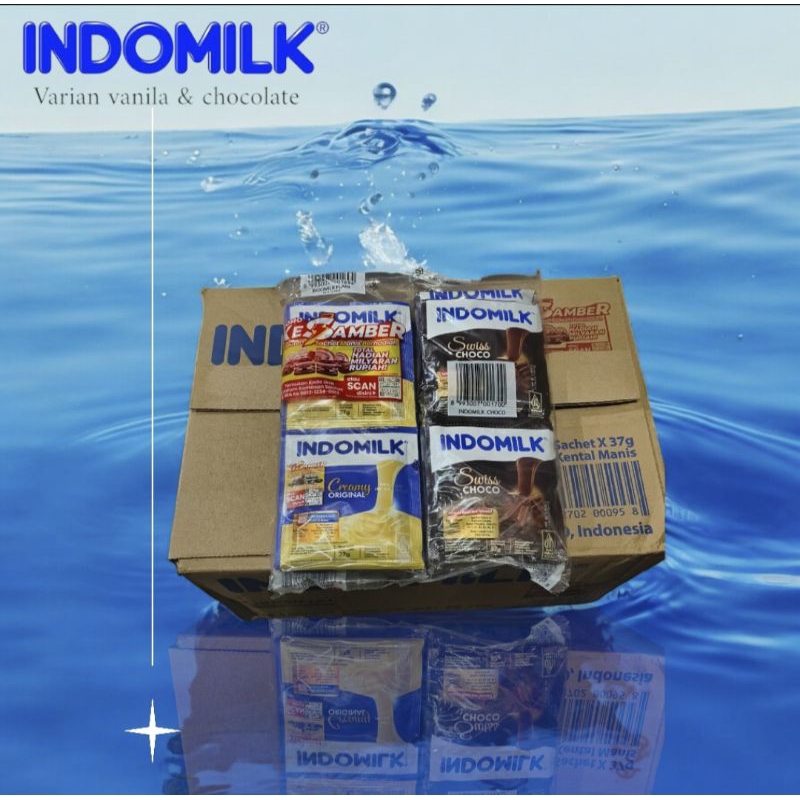 Jual Indomilk susu kental manis 37 g (sachet) isi 6 pcs | Shopee Indonesia