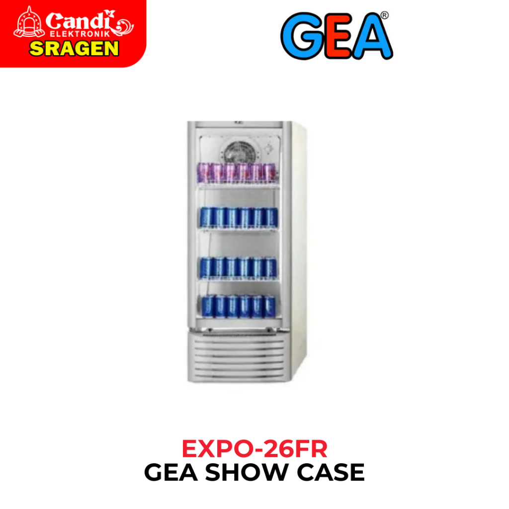 Jual GEA Showcase 1 Pintu 207 Liter Display Cooler - EXPO-26FR | Shopee ...