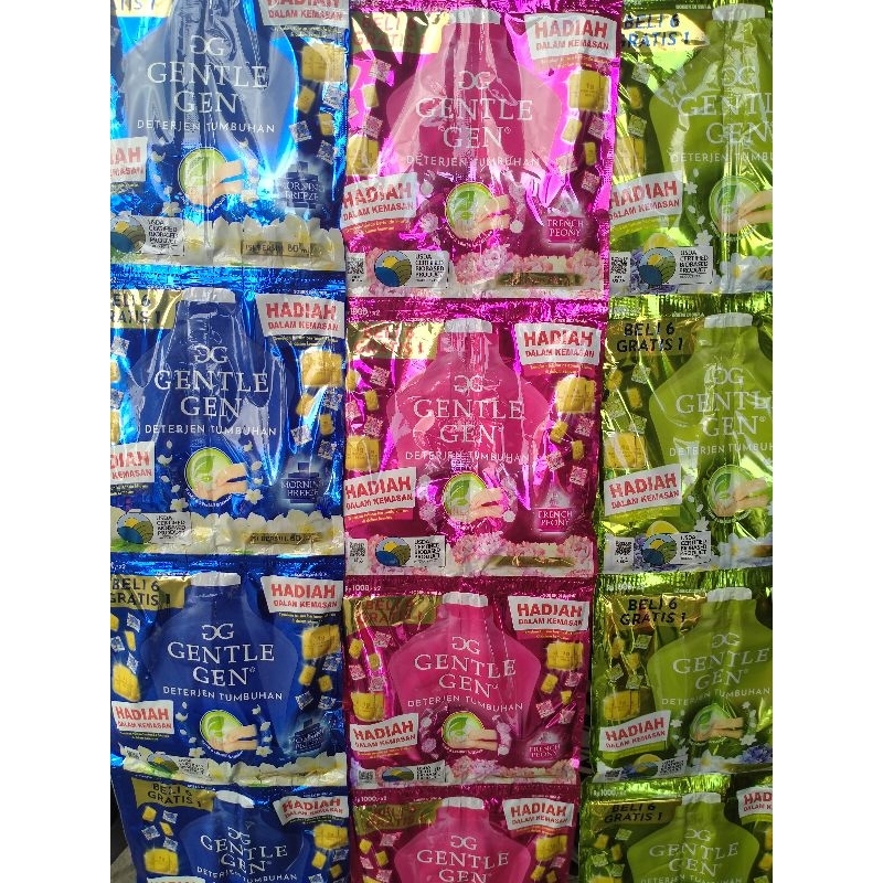 Jual Gentle Gen sachet rentengan 80ml 14's / Detergen Cair / Detergen ...