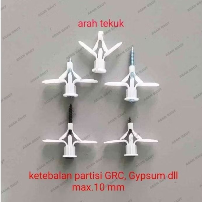 Jual [PER 25 SET] Viser Gypsum + Skrup FAB 6X2 (5 cm) | Shopee Indonesia