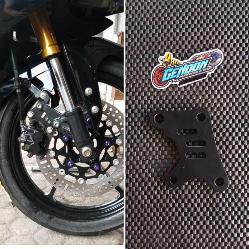 Jual Braket kaliper R15V3 disc 300mm down size | Shopee Indonesia