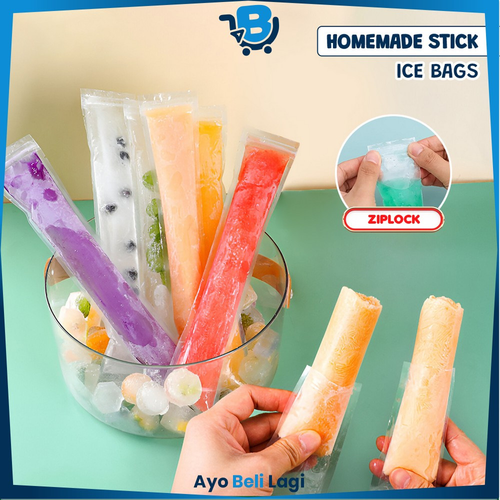 Jual Plastik Es Lilin Ziplock Panjang Transparan Klip Plastik Es Mambo ...