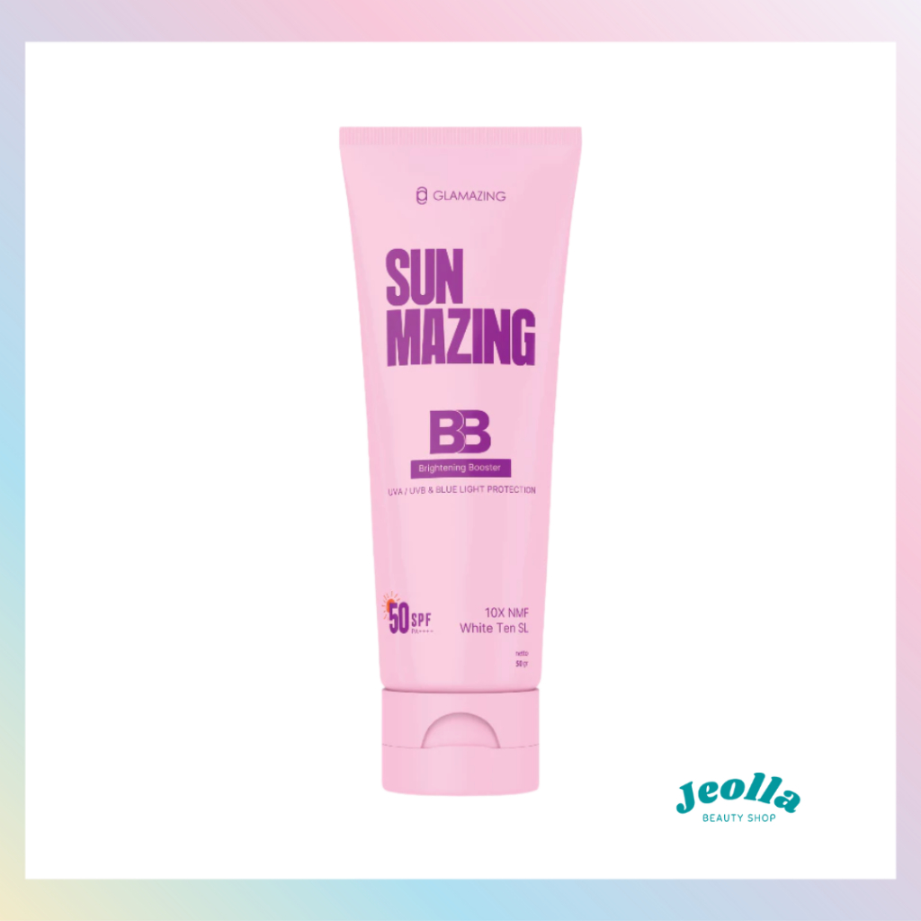 Jual GLAMAZING Sunmazing Brigthening Booster BB 50ml - Sunscreen Wajah | Shopee Indonesia