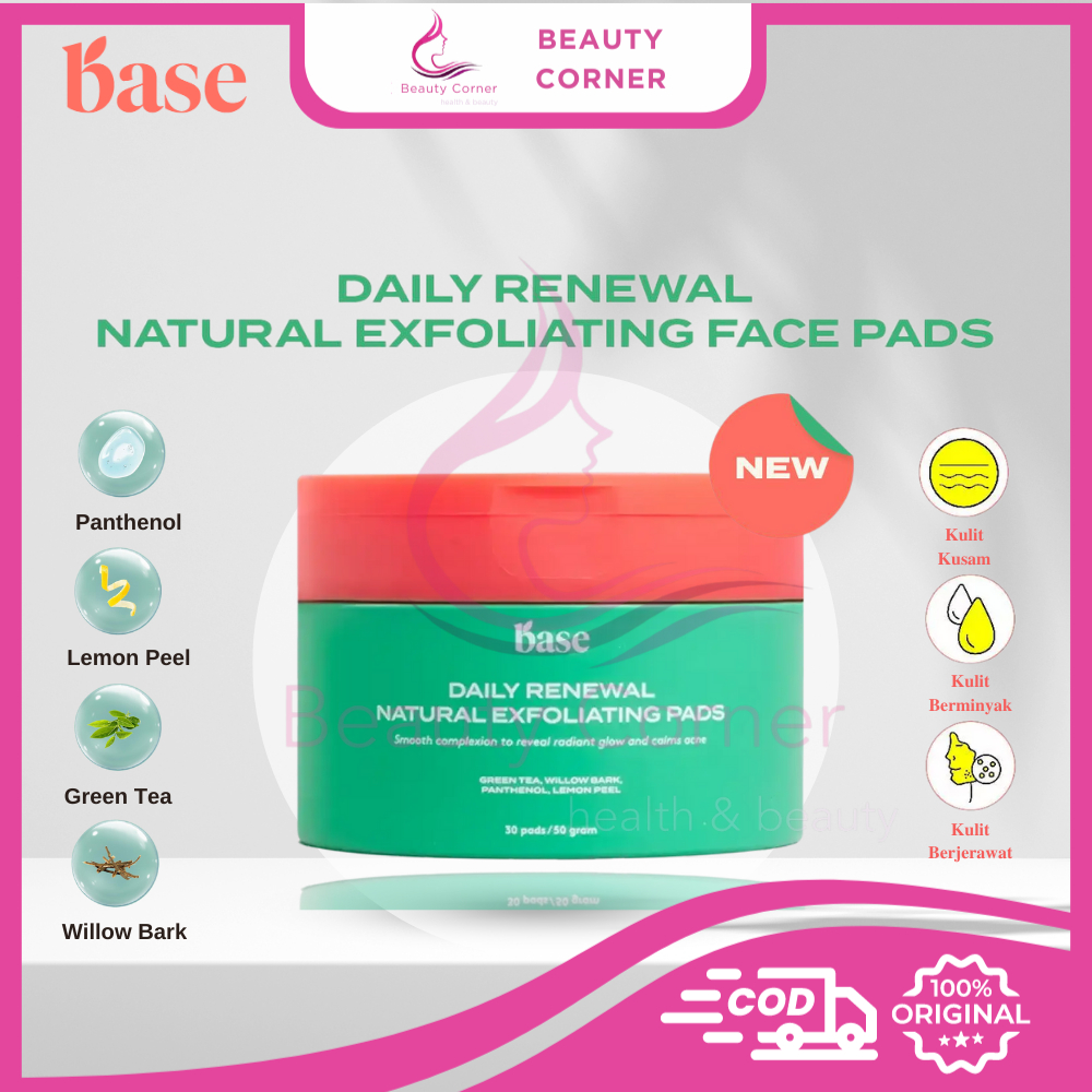 Jual Base Daily Renewal Natural Exfoliating Pads - 30 Pads | Shopee ...