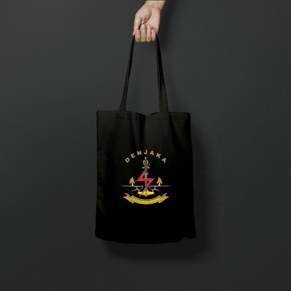 Jual Denjaka Tote Bag Wanita Pria Unisex Logo Custom | Shopee Indonesia
