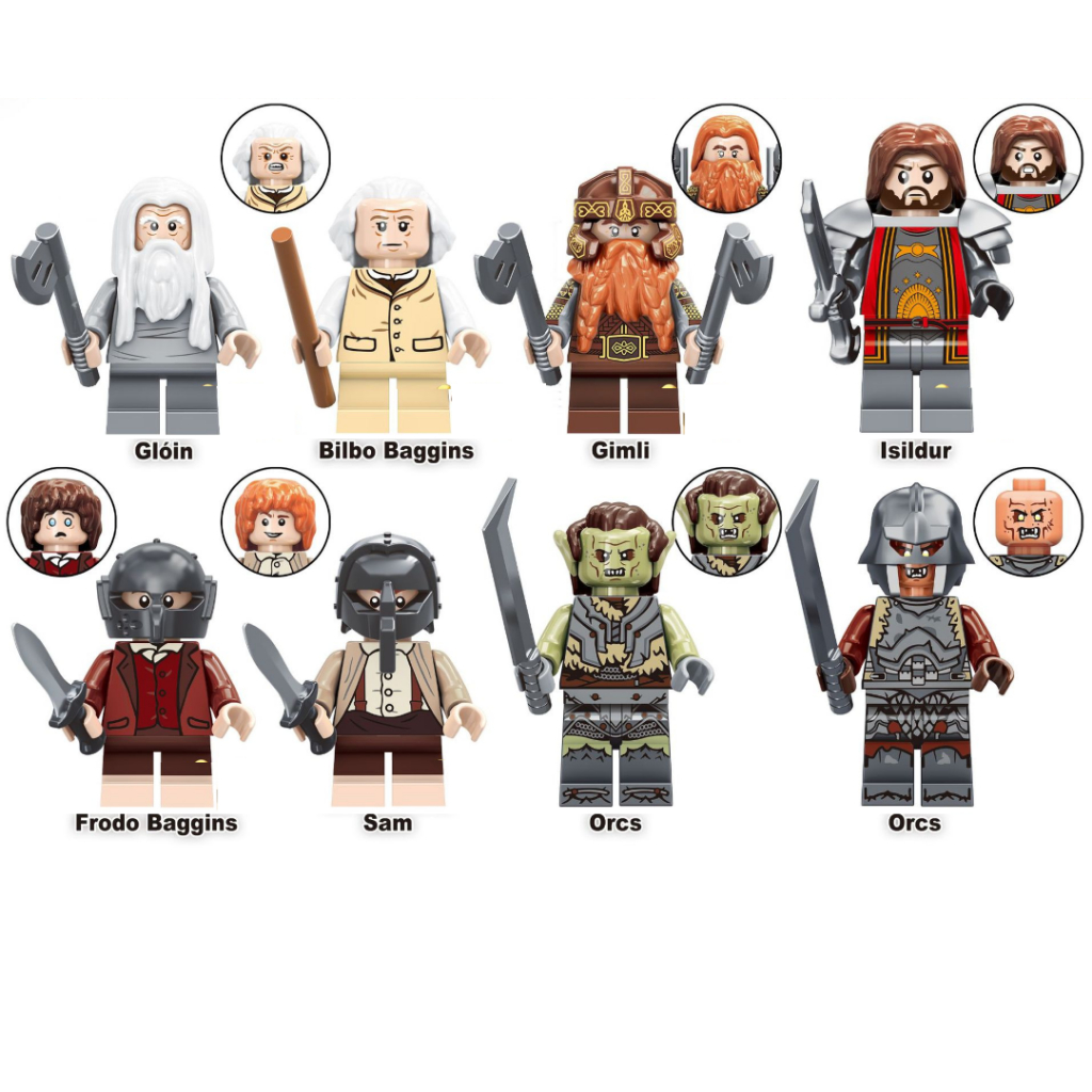 Jual LOTR The Lord of The Ring of Power Gimli Isuldur Bilbo Baggins ...