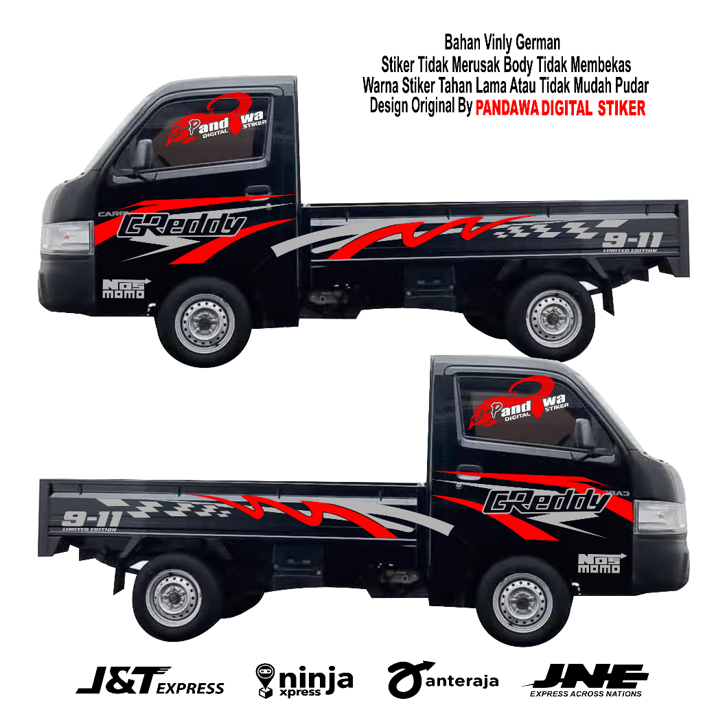 Jual Stiker mobil Suzuki Carry pick up List Sticker Cutting Pick up ...