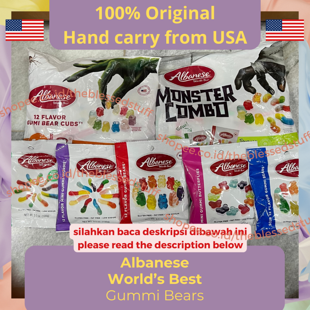 Jual Albanese World's Best Gummi Bears Gummy Bears 100% Original USA ...