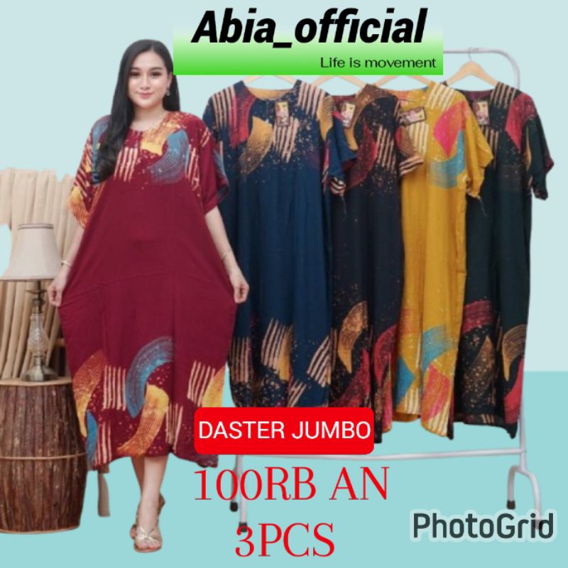 Jual Daster jumbo paket hemat 100rb 3 premium Bisa COD dress terbaru ...