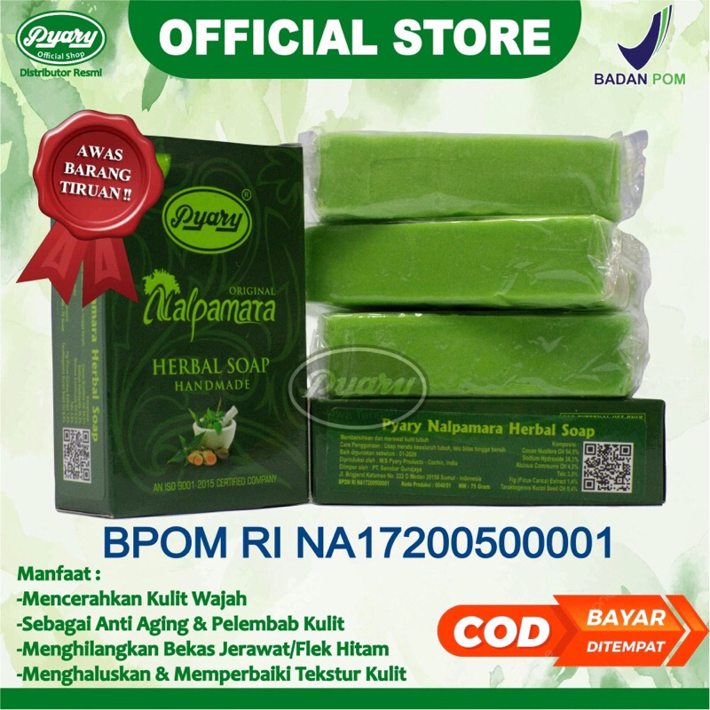 Jual [Official Store] Sabun Arab PYARY Nalpamara Soap 100% Original ...