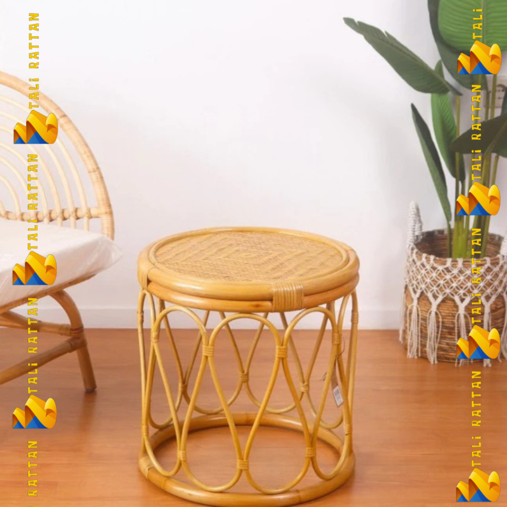 Jual Meja Tamu Boho Rotan Minimalis | Meja Rotan Bulat Minimalis ...