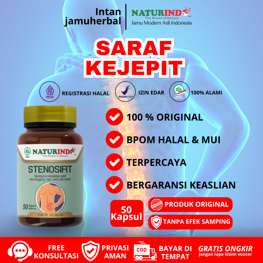 Jual Obat Saraf Kejepit Pinggang dan Kaki Sakit Pinggang Encok Syaraf ...