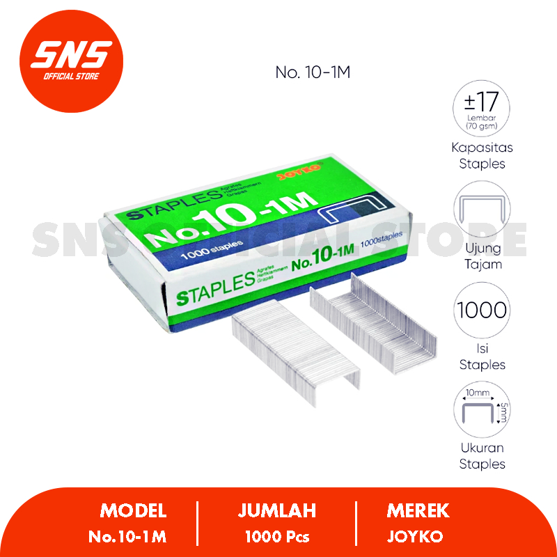 Jual Isi Staples No.10-1M JOYKO Best Quality SNS OFFICIAL STORE ...