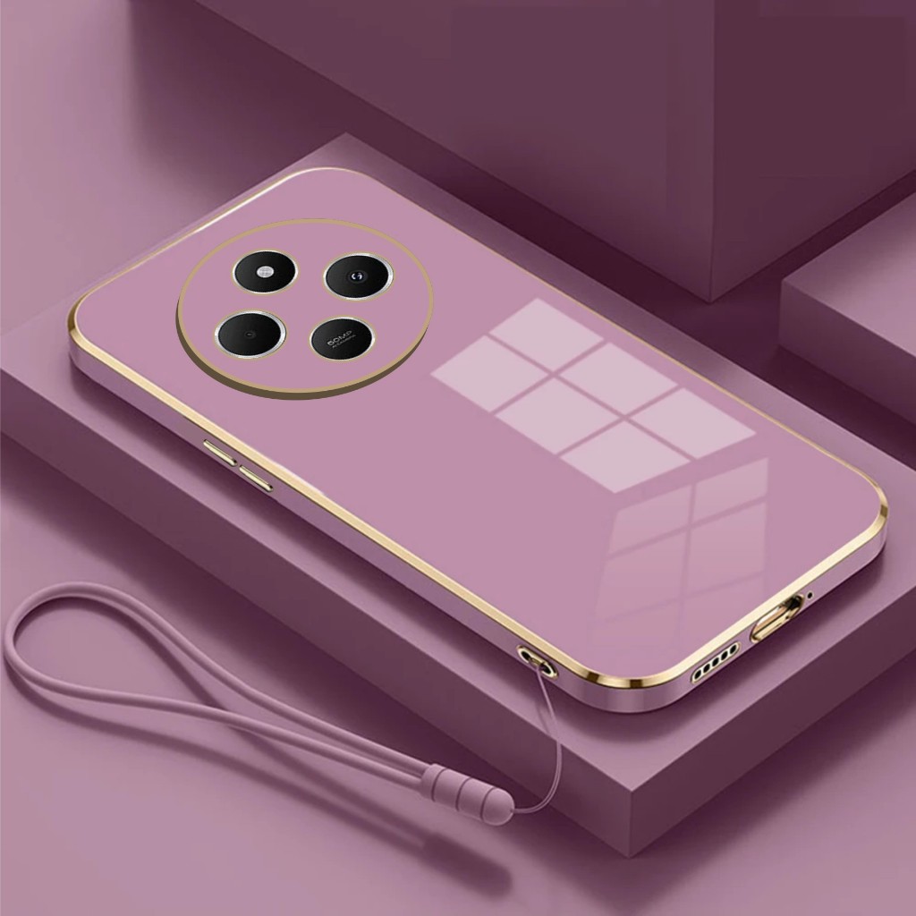 Jual Case Redmi 14C Casing Elektro Plating Free Tali Strap | Shopee ...