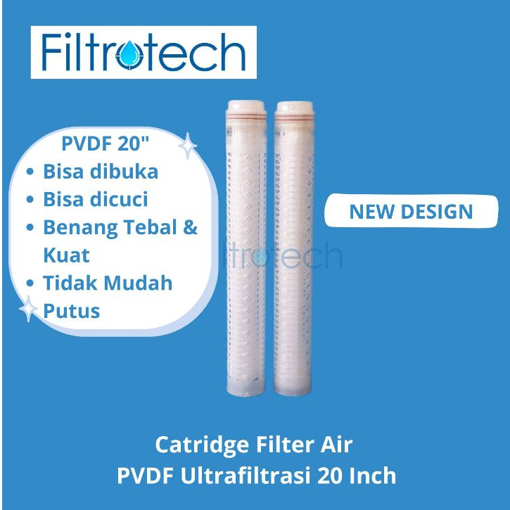 Jual Catridge Filter Air PVDF Ultrafiltrasi 20 Inch | Shopee Indonesia