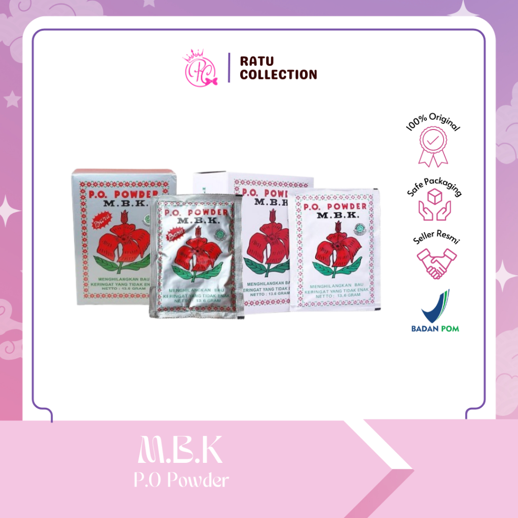 Jual MBK Powder Putih & Silver - Menghilangkan Bau Keringat Deodorant ...