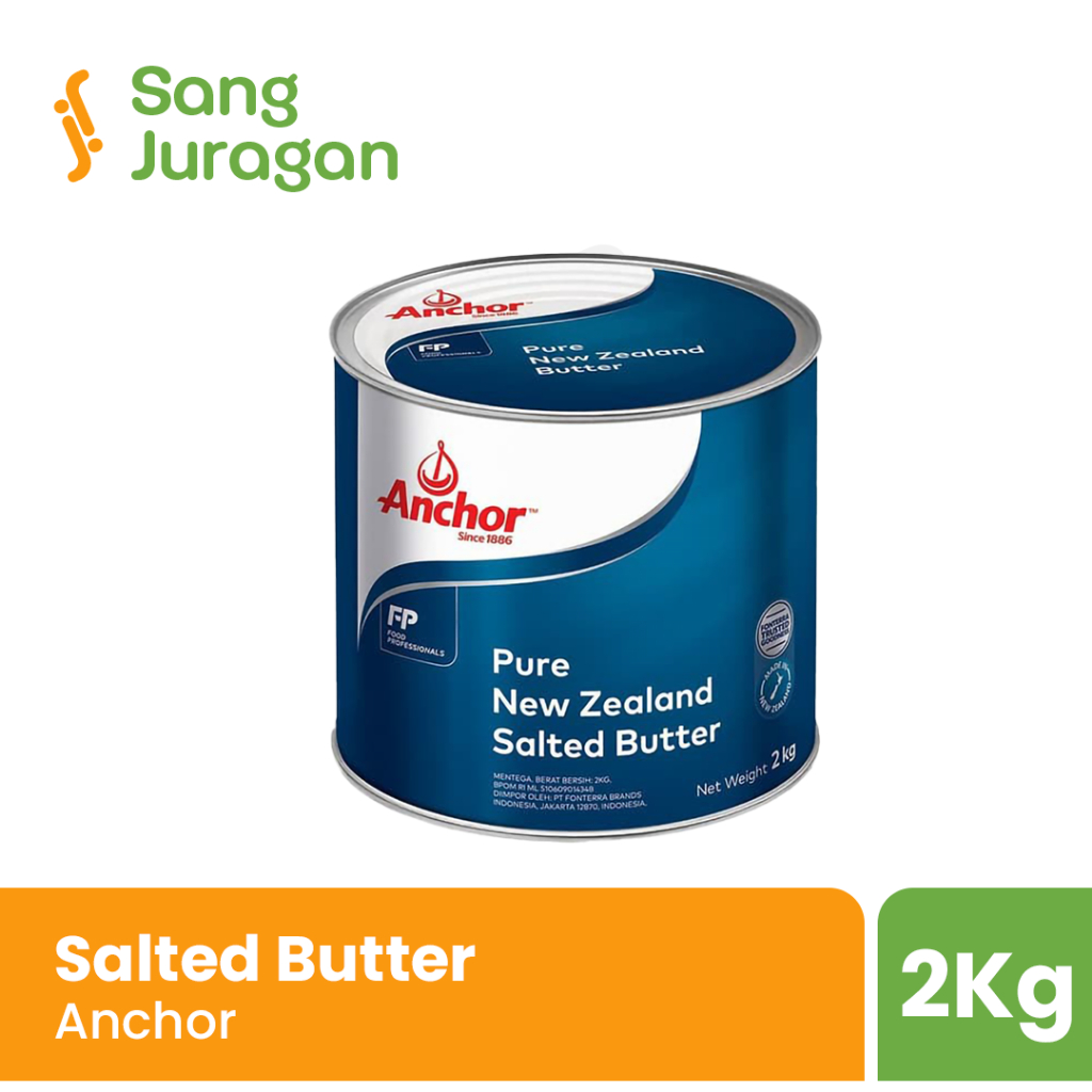 Jual Anchor Pure New Zealand Salted Butter 2kg | Shopee Indonesia