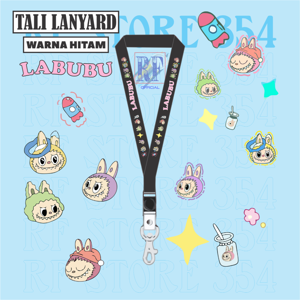 Jual TALI LANYARD LABUBU - TALI GANTUNGAN LABUBU CUTE LUCU BONEKA BAYI ...