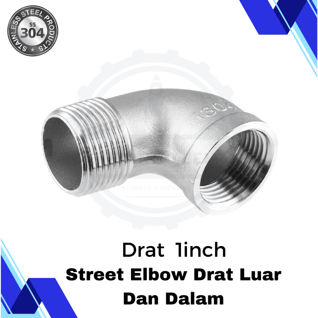 Jual Street Elbow Stainless 304 Drat 1" / Elbow Drat Luar Dan Dalam 1 ...