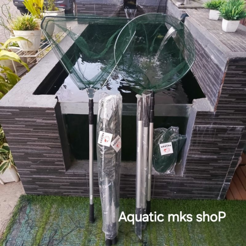 Jual Serokan ikan jaring Bulat dan Segitiga Telescopic Net Aluminium ...