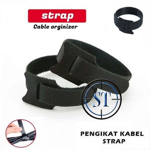 Jual Nilon Kabel Strap Ties Hitam Pengikat Perekat Serbaguna Perekat ...