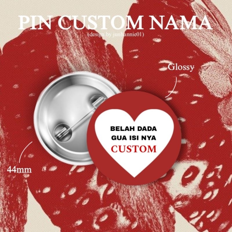 Jual PIN CUSTOM "BELAH DADA GUA ISI NYA ** " | Shopee Indonesia