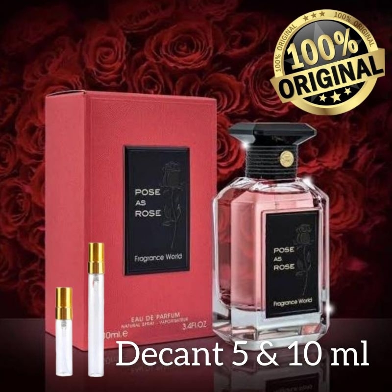 Jual Decant 5 ml & 10 ml : Fragrance World POSE AS ROSE. | Shopee Indonesia