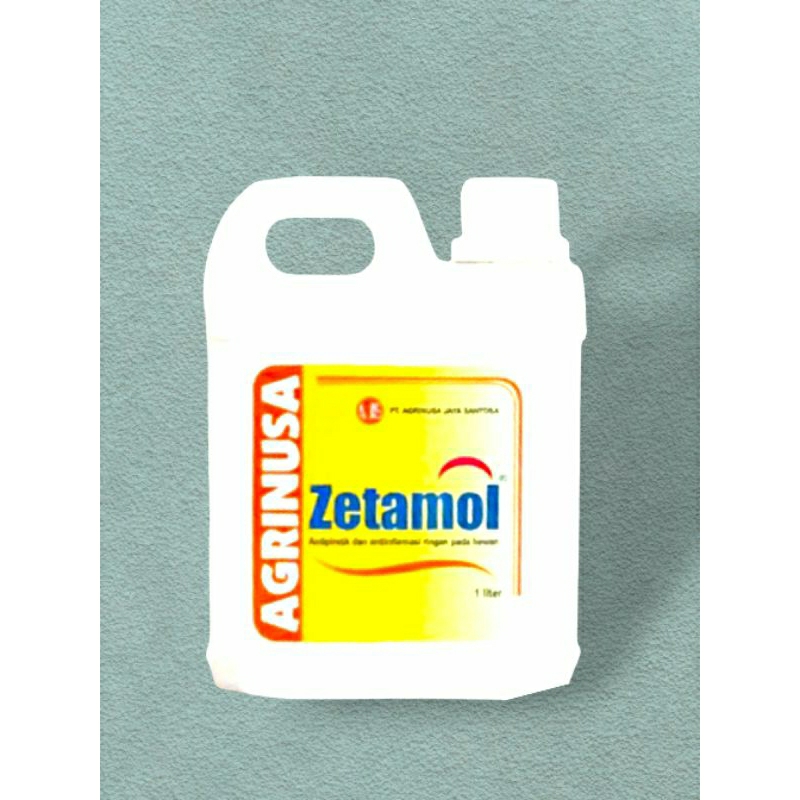 Jual Obat Demam Anti Radang Ayam Broiler Paracetamol Cair ZETAMOL 1 L ...
