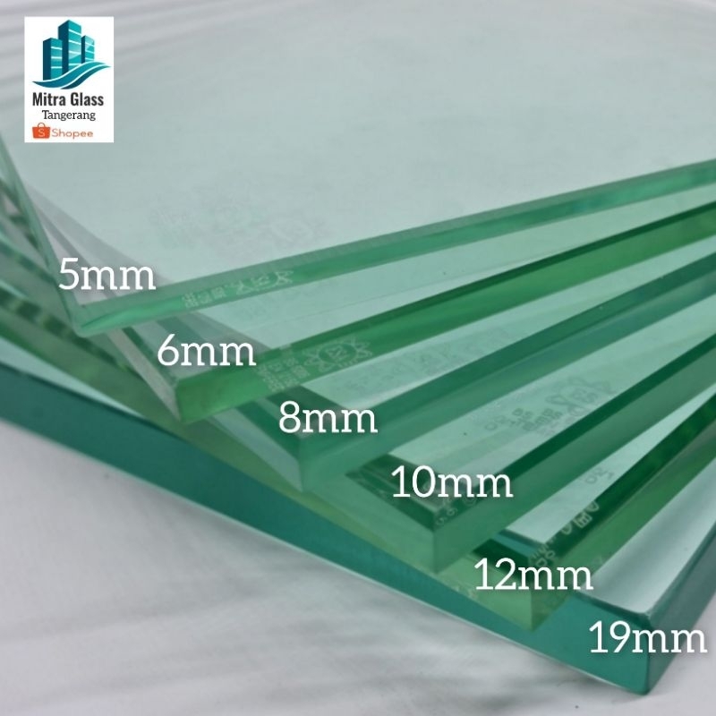 Jual kaca tempered 12mm Asahi Mas L100 x T100 | Shopee Indonesia