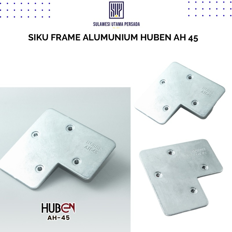 Jual Siku Frame Alumunium Huben AH-45 Spigot Utk alumunium Penyambungan ...