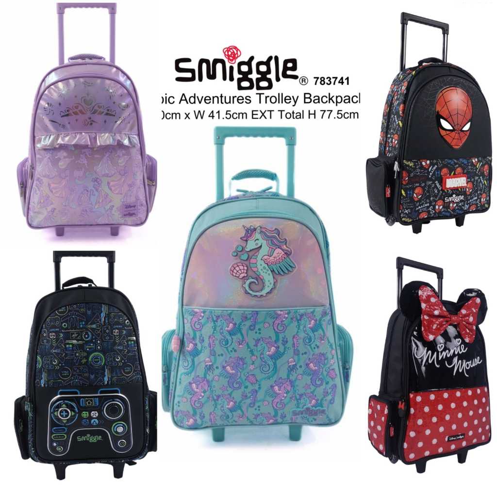 Jual SMIGGLE Trolley / Tas Trolley Bag Anak / Tas Troli Trolly | Shopee ...