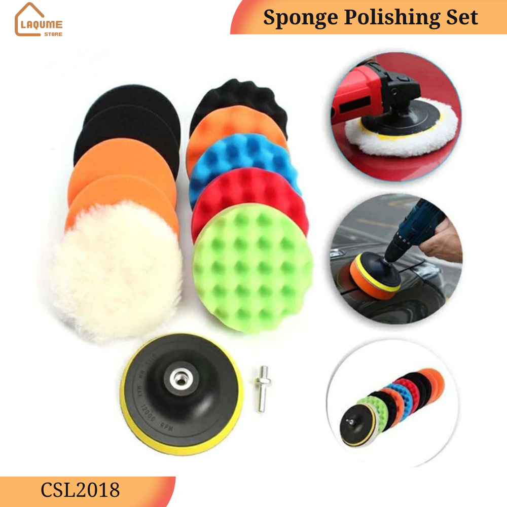 Jual Sponge Polishing Set Car Buffing Pads 5 Inch 10PCS | Shopee Indonesia
