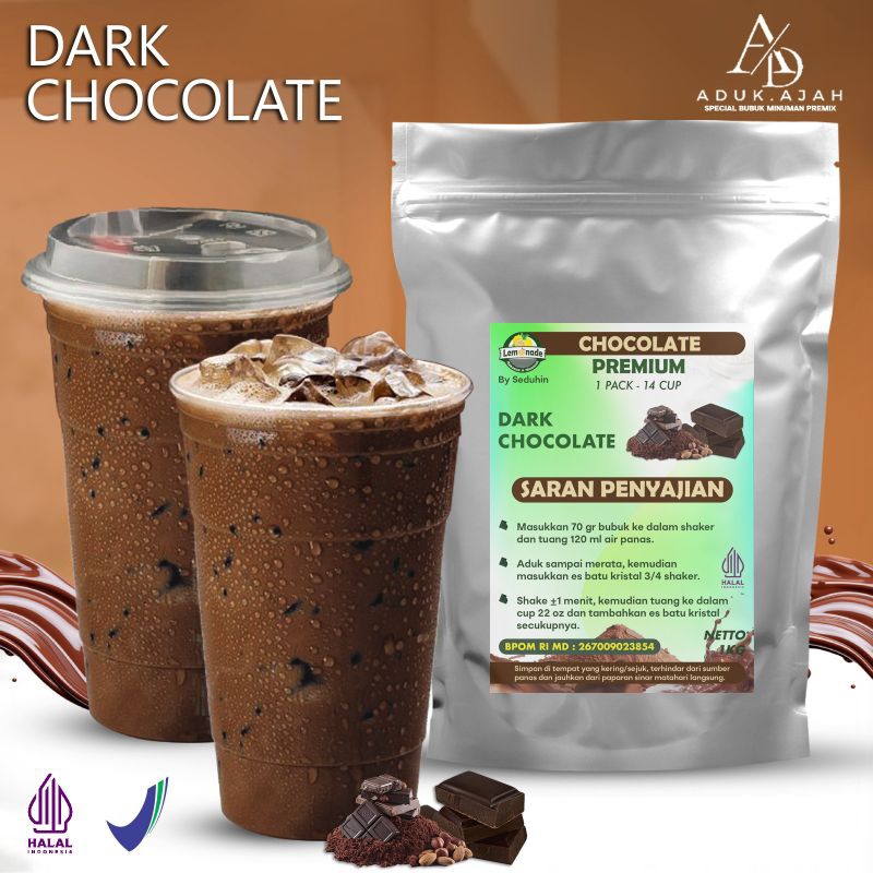 Jual ADUK AJAH - MINUMAN BUBUK DARK CHOCOLATE 1KG | Shopee Indonesia