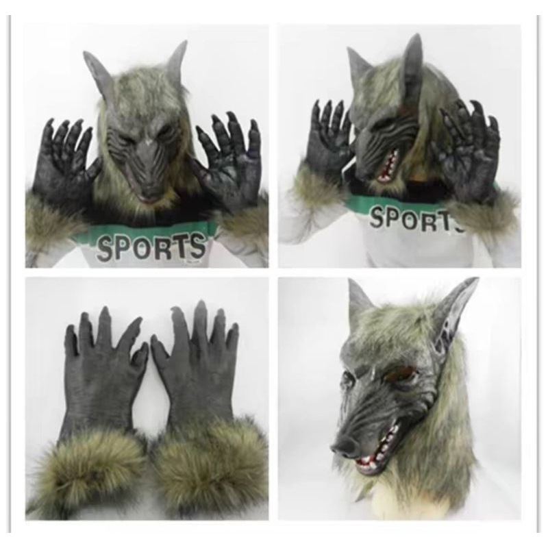 Jual Topeng manusia serigala srigala siluman cosplay kosplay kostum ...