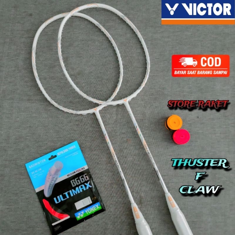 Jual RAKET BADMINTON VIKTOR THRUSTER F CLAW TERBARU 32 LBS SIAP PAKAI ...