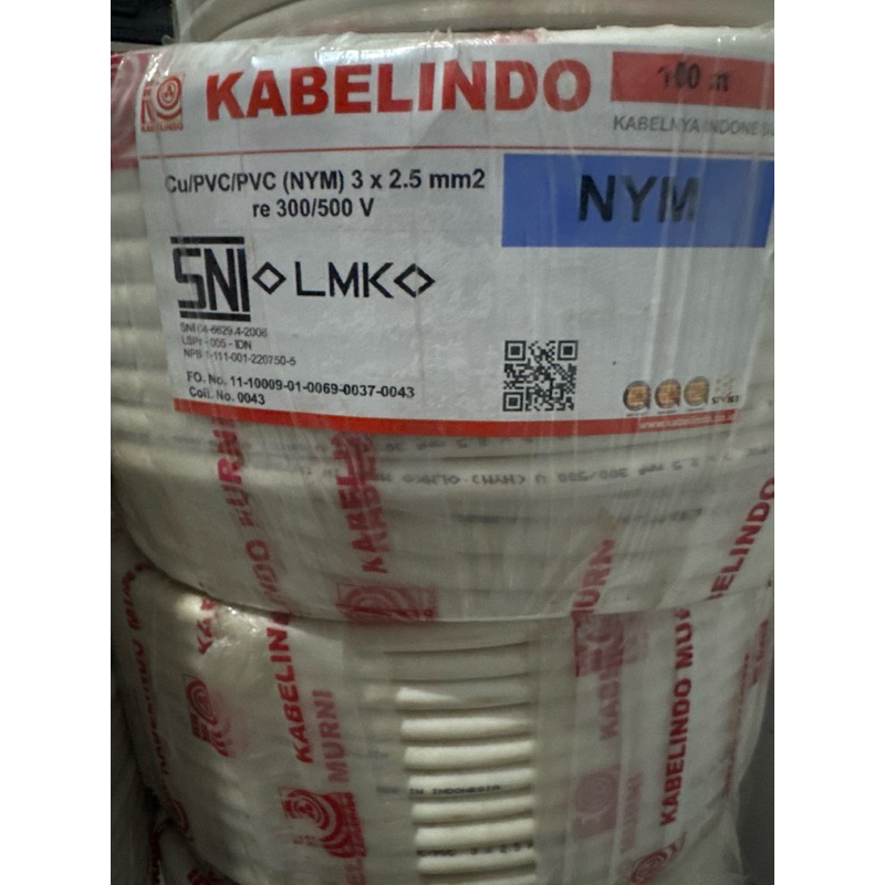 Jual kabelindo NYM 2x1,5/2,5 3x1,5/2,5 | Shopee Indonesia