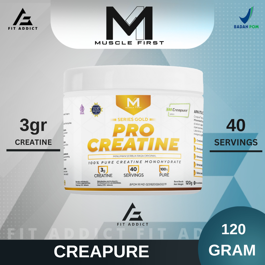 Jual Muscle First Pro Creatine Creapure 120 Gram 40 Serving M1 ...