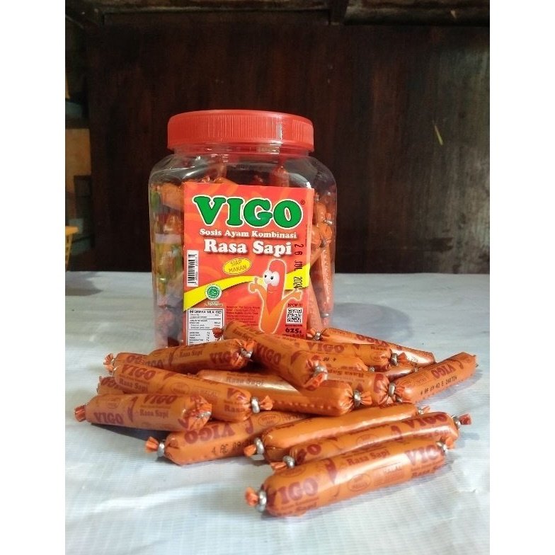 Jual Mega Max Toples Vigo Sosis Ayam Kombinasi Sapi isi 5pcs 625gr ...