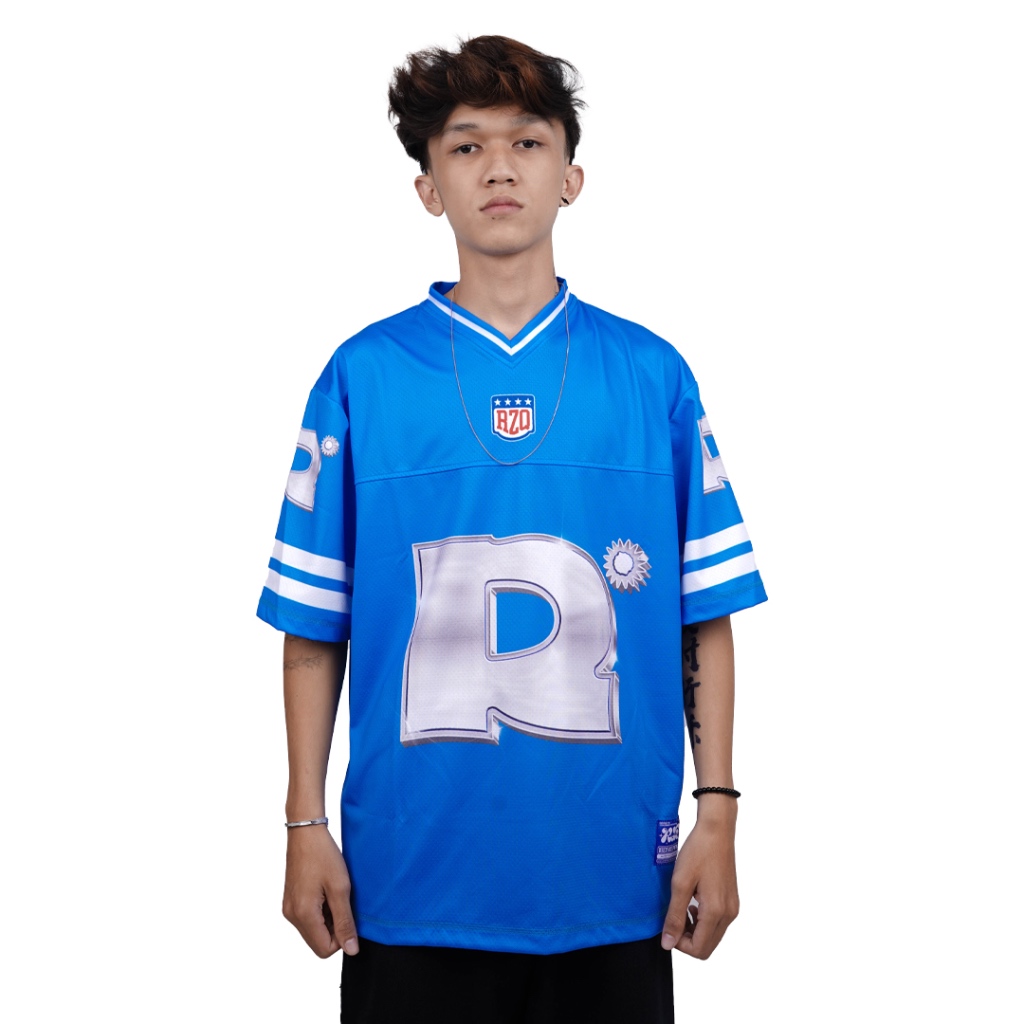Jual RZQ / R / ALPHABET SERIES / Jersey / Oversize / Streetwear / Retro ...