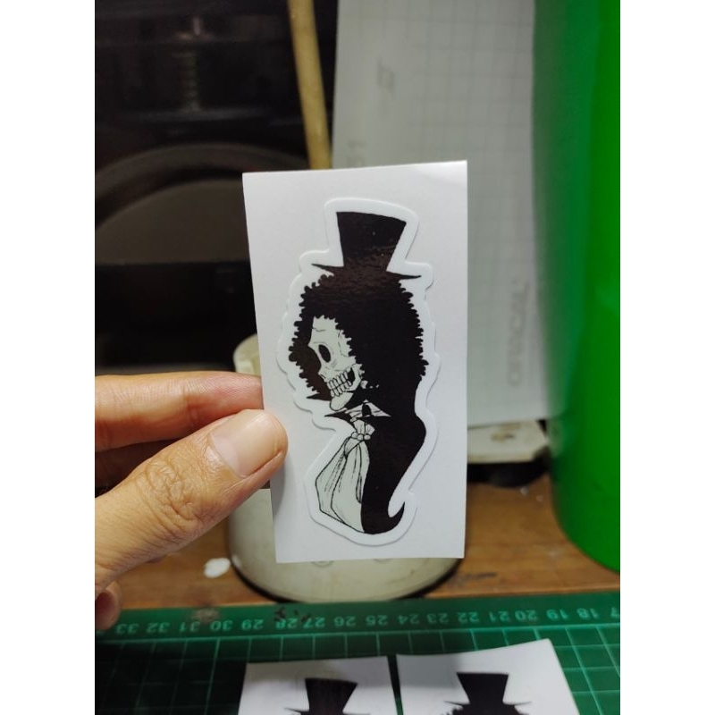 Jual stiker print one piece brook 1 sticker murah keren lucu | Shopee ...