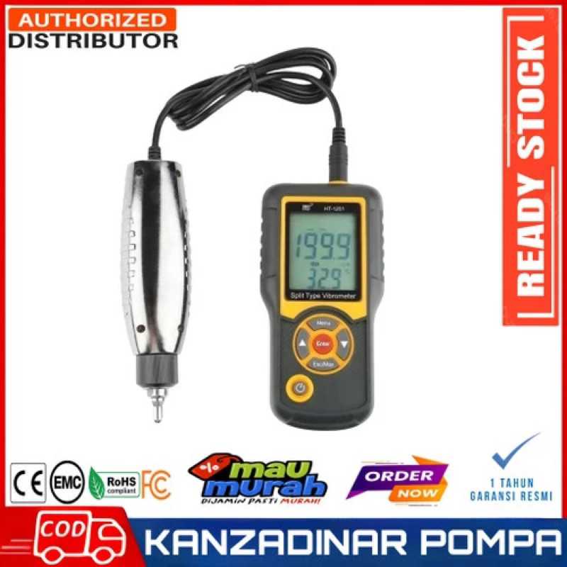 Jual HT-1201 Digital Vibration Tester Precision Split Type Vibration ...