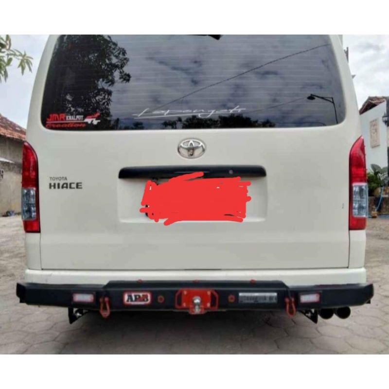 Jual BUMPER TOWING ARB HIACE COMMUTER OFF ROAD + LED KNOCK DOWN MERAH ...