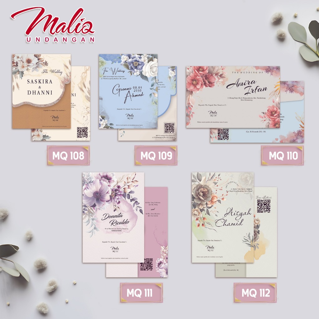 Jual Undangan Pernikahan (Maliq 108-112) | Shopee Indonesia