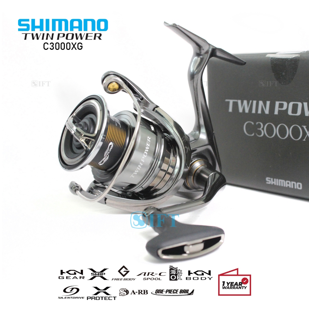 Jual Reel SHIMANO TWIN POWER FE 2500 3000 4000 5000 MHG SHG PG XG [24] Hagane CI4+ | Made in ...