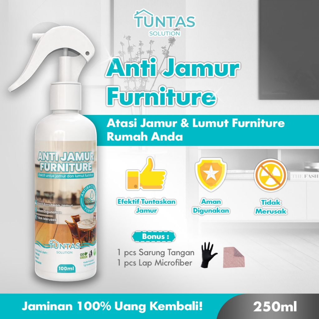 Jual TUNTAS Cairan Pembasmi Anti Jamur Kayu Furnitur Pembersih Noda ...
