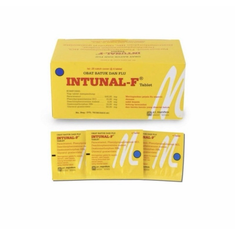 Jual Intunal forte strip 4 tablet ( obat batuk pilek ) | Shopee Indonesia