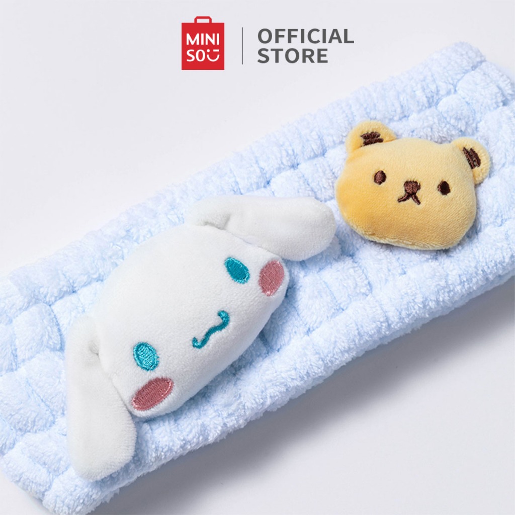 Jual Miniso Hair Band Ikat Rambut Cartoon Absorbent Hair Band ...